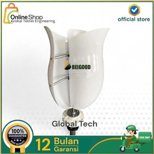 Jual Generator Wind Turbine Vertical 800W Turbin Kincir Angin PLTB ...