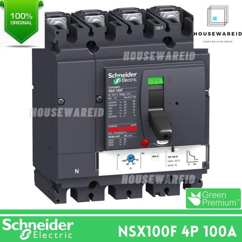 Promo MCCB 4 Phase 100 Ampere NSX100F 4p 100a Schneider LV429640 / MCCB ...