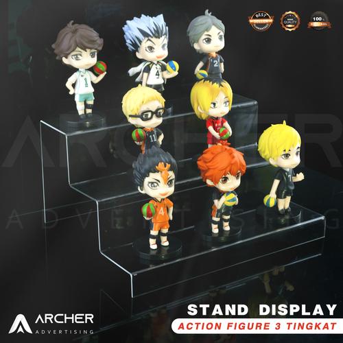 Jual STANDER / DUDUKAN FIGURE ACTION 3 TINGKAT AKRILIK TANGGA AKRILIK ...