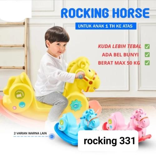 Jual Mainan Anak Rocking Horse Kuda Kudaan Goyang JM30316 - M1001 Pink ...