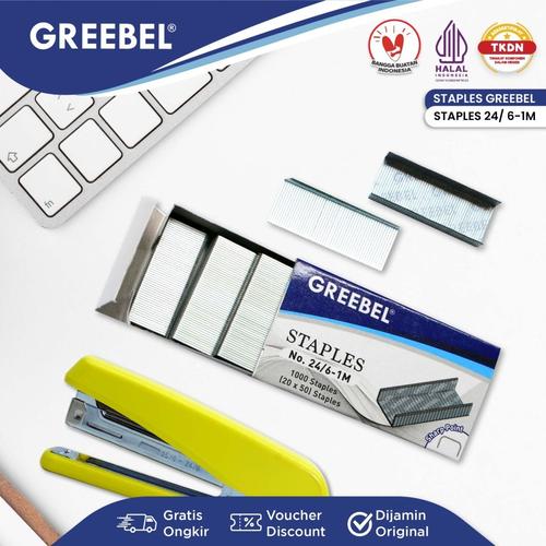 Jual Refill Isi Staples Stapler Greebel 24/6-1M Hekter Necis Jepretan ...