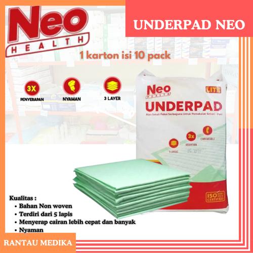 Jual NEO UNDERPAD Alas Popok NEO Sze L 60X90 cm isi 10 Pcs - Kota ...