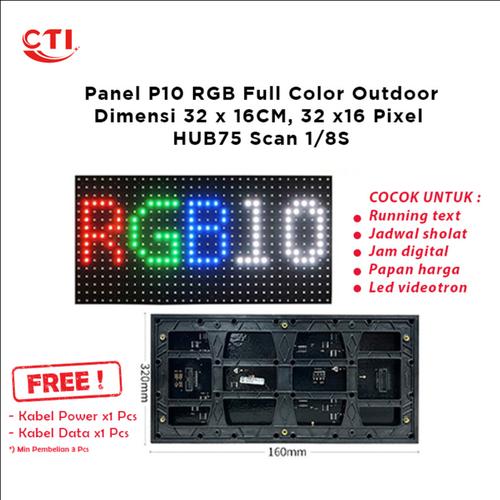 Promo MODULE P10 LED SCREEN VIDEOTRON OUTDOOR (FREE BAUT MAGNET DAN ...