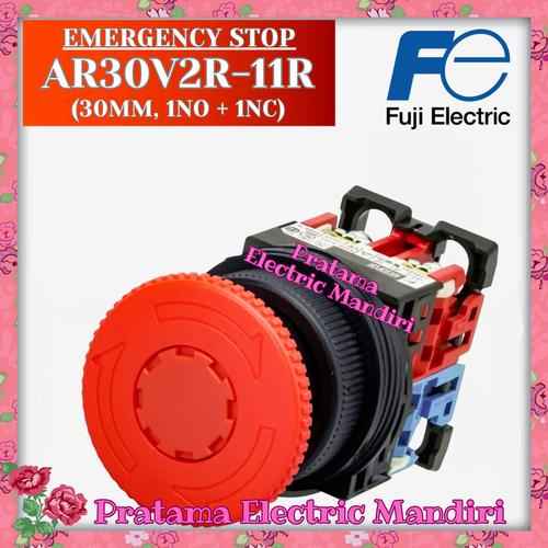 Jual Emergency Stop Diameter 30mm AR30 V2R-11R 1NO 1NC FUJI ELECTRIC - AR30V2R-01R 1NC - Jakarta ...