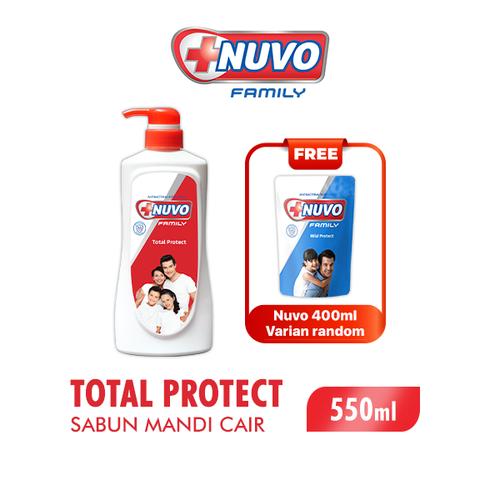 Promo Nuvo Sabun Mandi 550 ml + Free Nuvo 400 ml Random Varian ...