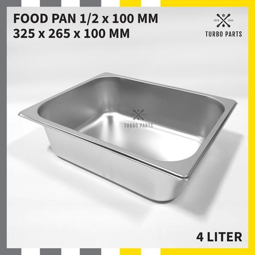 Jual GN Food Pan 1/2 x 100 mm Stainless Steel I Wadah Makanan - Food ...