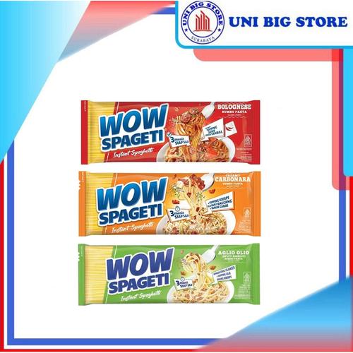 Jual WOW Spageti Creamy Carbonara | Meaty Bolognese 84 gr Instant Spaghetti - Bolognese - Kota ...