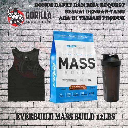 Promo EVERBUILD Lean Gain Mass Build 12 Lbs Lean Mass Suplemen Fitness ...