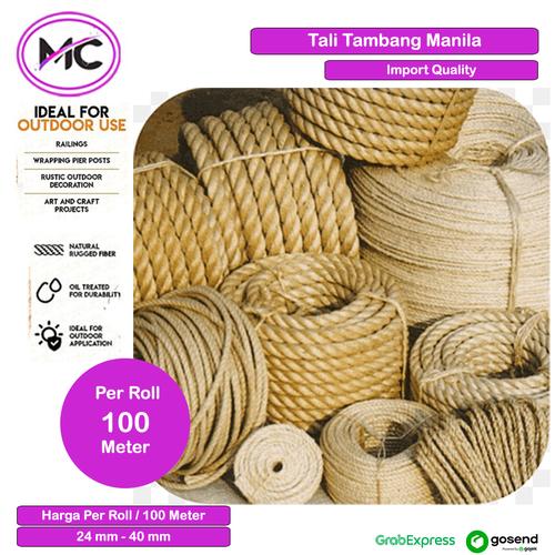 Jual Tali Tambang Manila Per Roll Ukuran Besar Sedang Kecil Tali Tampar ...