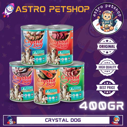 Jual crystal dog kaleng 400gr crystal kitty dog makanan basah anjing ...