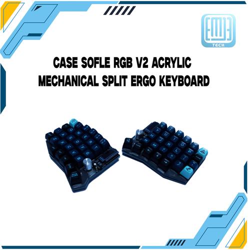 Jual Case Sofle RGB V2 Akrilik Acrylic Mechanical Split Ergo Keyboard - Bening Frosted - Kota ...
