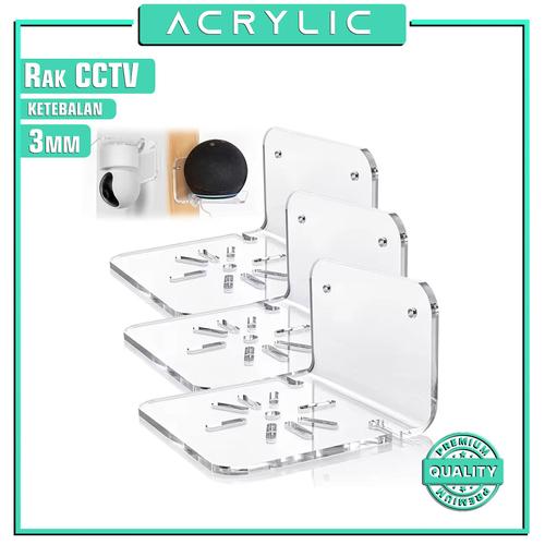 Promo Acrylic Tempat CCTV Gantung Rak Dinding Akrilik Bracket Holder ...