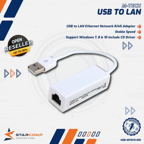 Jual M-Tech Original USB LAN Cable CARD ADAPTER / USB Ethernet Adapter ...