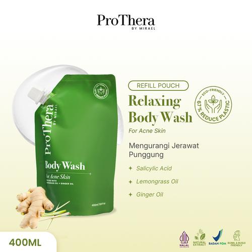 Promo ProThera By Mirael Body Wash Relaxing Acne Skin Refill Pouch ...