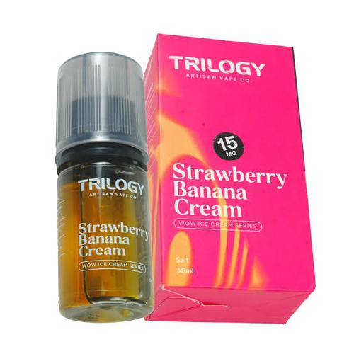 Jual Wow Strawberry Banana Cream Ice Cream Salt Nic 30ML by Blackjack x ...