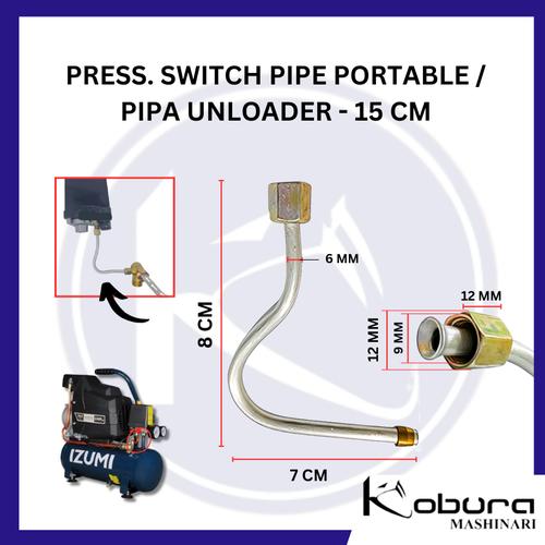 Jual Pressure Switch Pipe Pipa Unloader Otomatis 15 Cm Drat 1/8" Inch ...