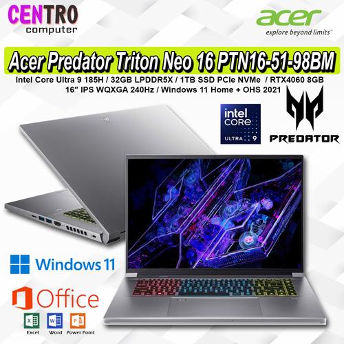 Jual Laptop Acer Predator Triton Neo 16 PTN16 51 Ultra 9 185H 32GB 1TB ...