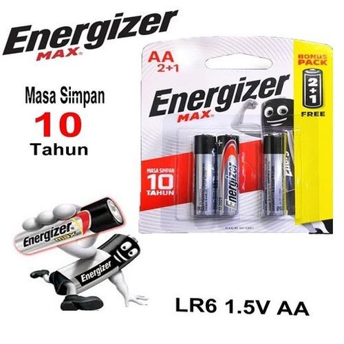 Jual Baterai Energizer MAX Alkaline AA 2+1 Batre A2 Isi 3 Pcs - Jakarta ...