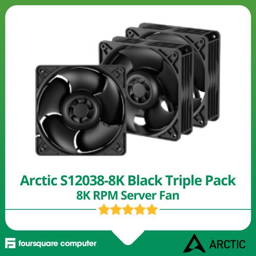Jual Arctic S12038-8K Black Triple Pack 4K RPM Server Fan - Kota ...