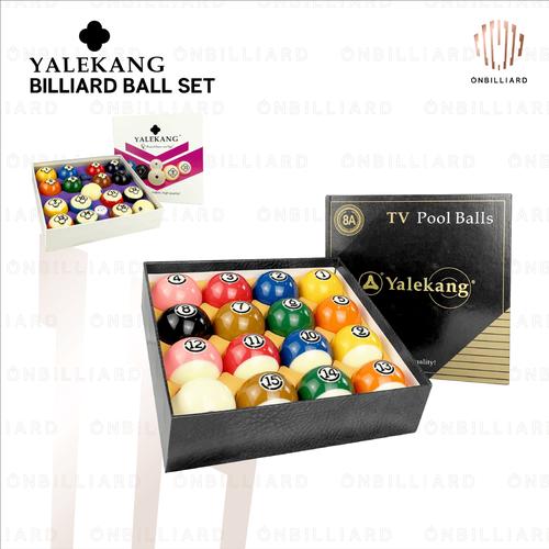 Jual YALEKANG Billiard Ball Set TV Pro Cup 57.2mm Black White Bola ...