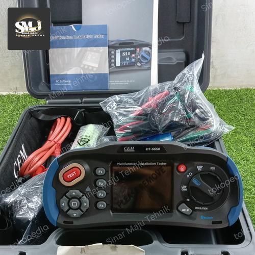 Jual CEM DT-6650 Withlow OHM Continuity LOOP RESISTANCE RCD Testing ...