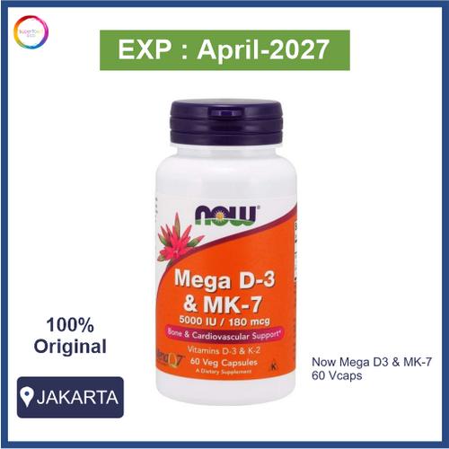 Jual NOW VITAMIN MEGA D3 MK7 180 mcg 60 Vcaps - Jakarta Barat ...