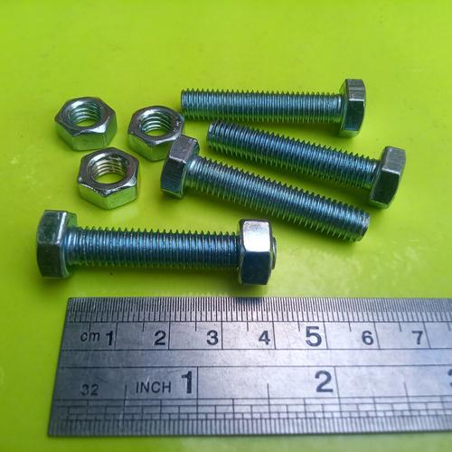 Jual BAUT M8X40 PUTIH KUNCI 13 PANJANG 4CM / BAUT MUR PUTIH M8 X 40 / BMP M8X40 / BMP M8 X 40 ...