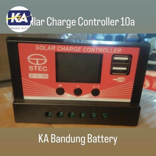 Jual auto solar charge controller kontroler STEC pwm digital 10a 10 a ...