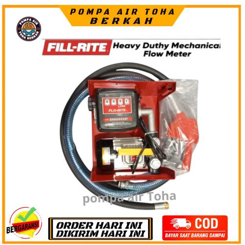 Jual Flow Meter FLO-RITE Set Lengkap Pompa BBM Solar 60LPM Pompa cairan ...