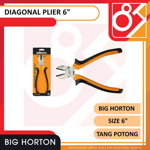 Jual SABETZU Sabetzu Tang Potong 6" Diagonal Sharp Cutting Plier Size 6 ...