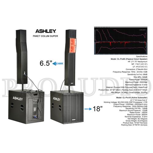 Jual Speaker Column Array Pasif 6.5" Ashley CL-Pro65 Original CL PRO 65 /CLPRO65 / CL PRO65 / CL ...