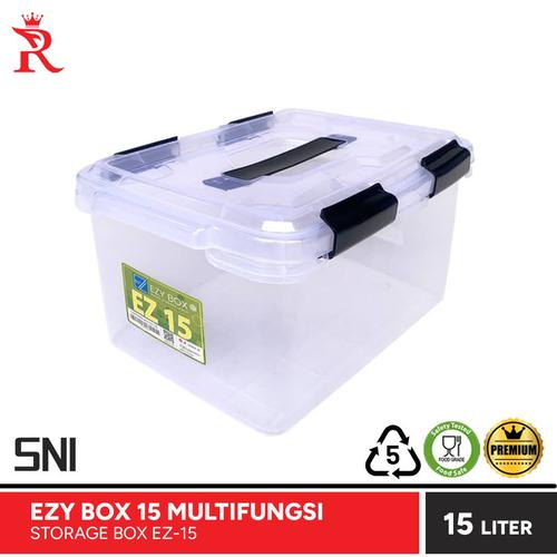 Jual Storage Box Multifungsi Box Container 15 L Transparan Merk EZY ...