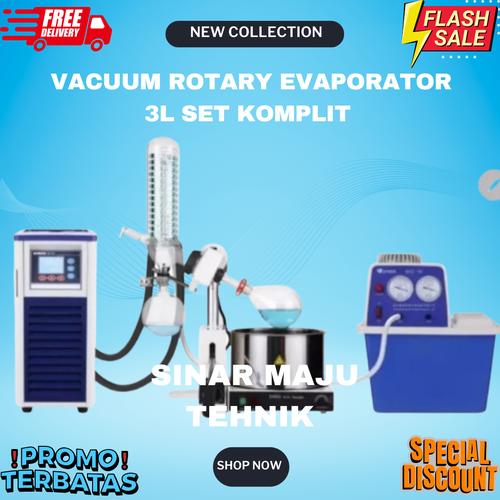 Jual Lab Vacuum Rotary Evaporator Rotavap 3L With Chiller And Pump ...