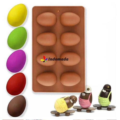Jual Indomada Cetakan Coklat Silikon Loyang 8 Telur 6 Cm Puding Jelly ...