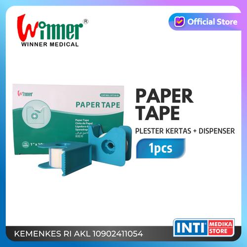 Promo WINNER - Plester Kulit PAPER TAPE 1/2 Inch 1 Inch 2 Inch ...