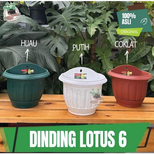 Jual Pot Bunga Tanaman Hias Tempel Dinding Lotus no 6 Pot Gantung ...