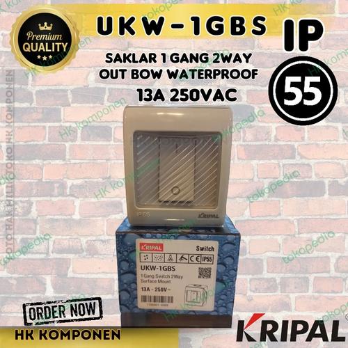 Promo Saklar engkel tunggal single outdoor IP55 waterproof UKW-1GBS ...