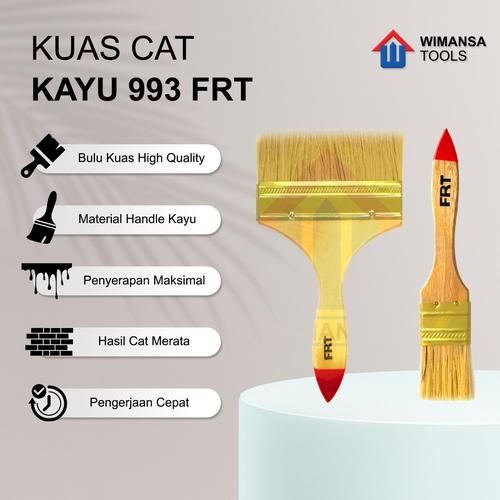 Jual KUAS CAT 933 FRT - GAGANG KAYU - 3 INCH - Kota Surabaya ...