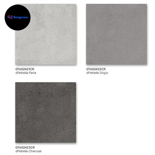 Jual Roman Granit dPetrella Charcoal 60x60 matt kw1 - Perla - Kota ...