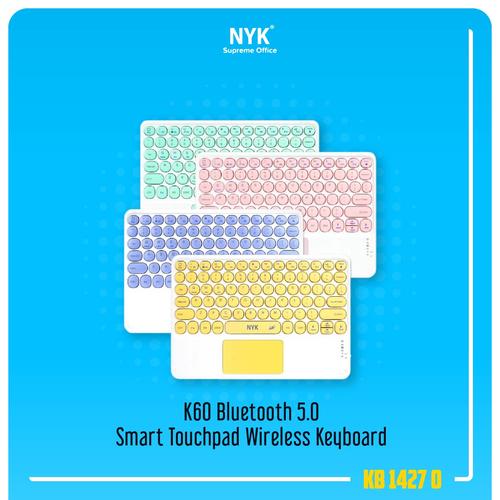 Jual NYK K60 Bluetooth 5.0 Smart Touchpad Wireless Keyboard - Ungu ...