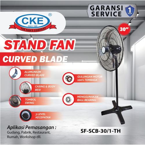 Jual CKE Stand Fan Curve Blade 30 Inch SF-SCB-30/1-TH Kipas Angin Tumpu ...
