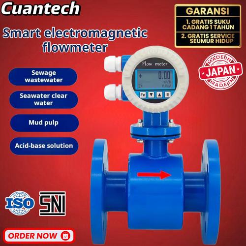 Jual Flowmeter Electromagnetic DN25 1"Inch Flow Meter Electromagnetic DN 25 Meteran Air Digital ...