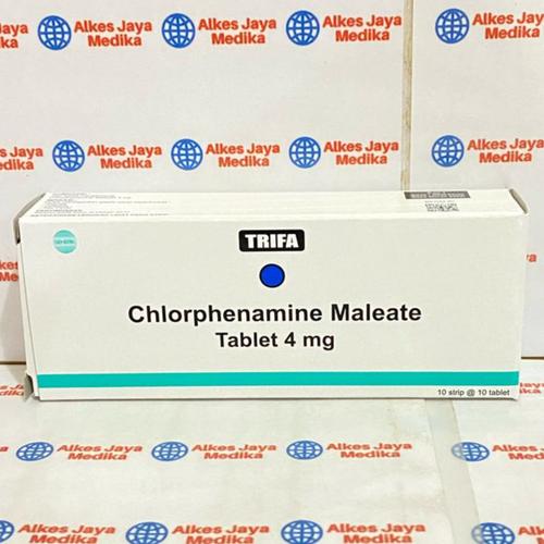 Jual Chlorphenamine Maleate 4 mg Box Isi 10 strip @10 Tab - CTM Obat ...