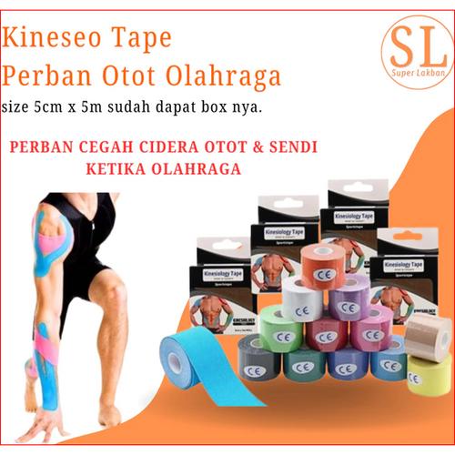 Promo Kinesio Tape Perban Otot Sendi 5cm x 5M Anti Cidera Bahu Tangan ...