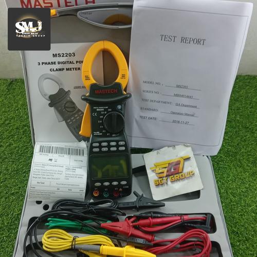 Jual MS2203 Three Phase Power Clamp Meter MASTECH Ampere Tang 3 Fas ...