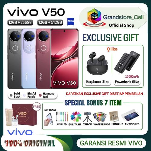 Promo VIVO V50 5G RAM 12/256GB - VIVO V 50 5G RAM 12/512GB GARANSI ...