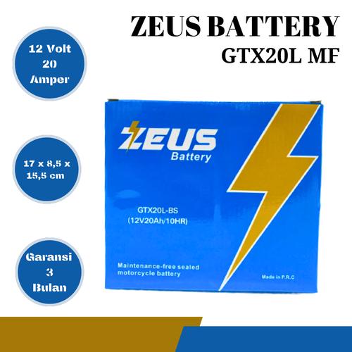 Jual Aki motor HARLEY DAVIDSON Fat Boy GTX20L Aki Gel Zeus High Spec ...