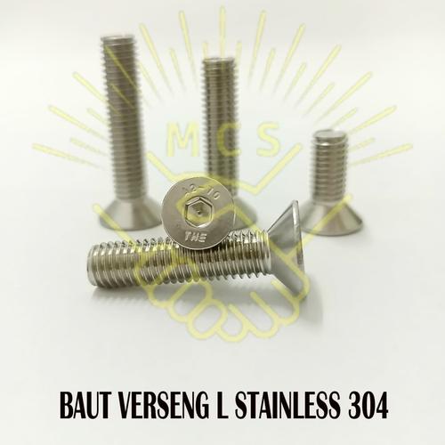 Jual BAUT VERSENG L M3 X 16 MM STAINLESS STEEL 304 - SUS 304 - Jakarta Pusat - Mitra Cahaya ...