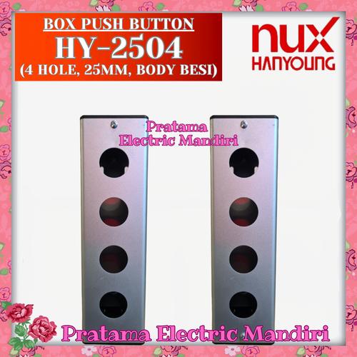 Jual HANYOUNG NUX CONTROL BOX PUSH BUTTON 25MM HY-2504 2504 4 HOLE 4 ...