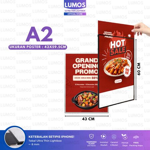 Jual Ultra Thin Light Box A2 - Lumos 1.0 LED Signage Slim Portable ...